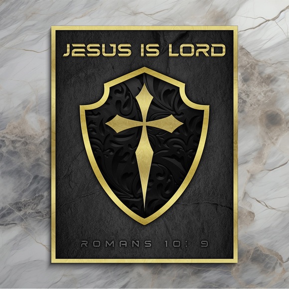 Art | Art Print Jesus Is Lord Christian Faith Bible Verse Wall Art ...